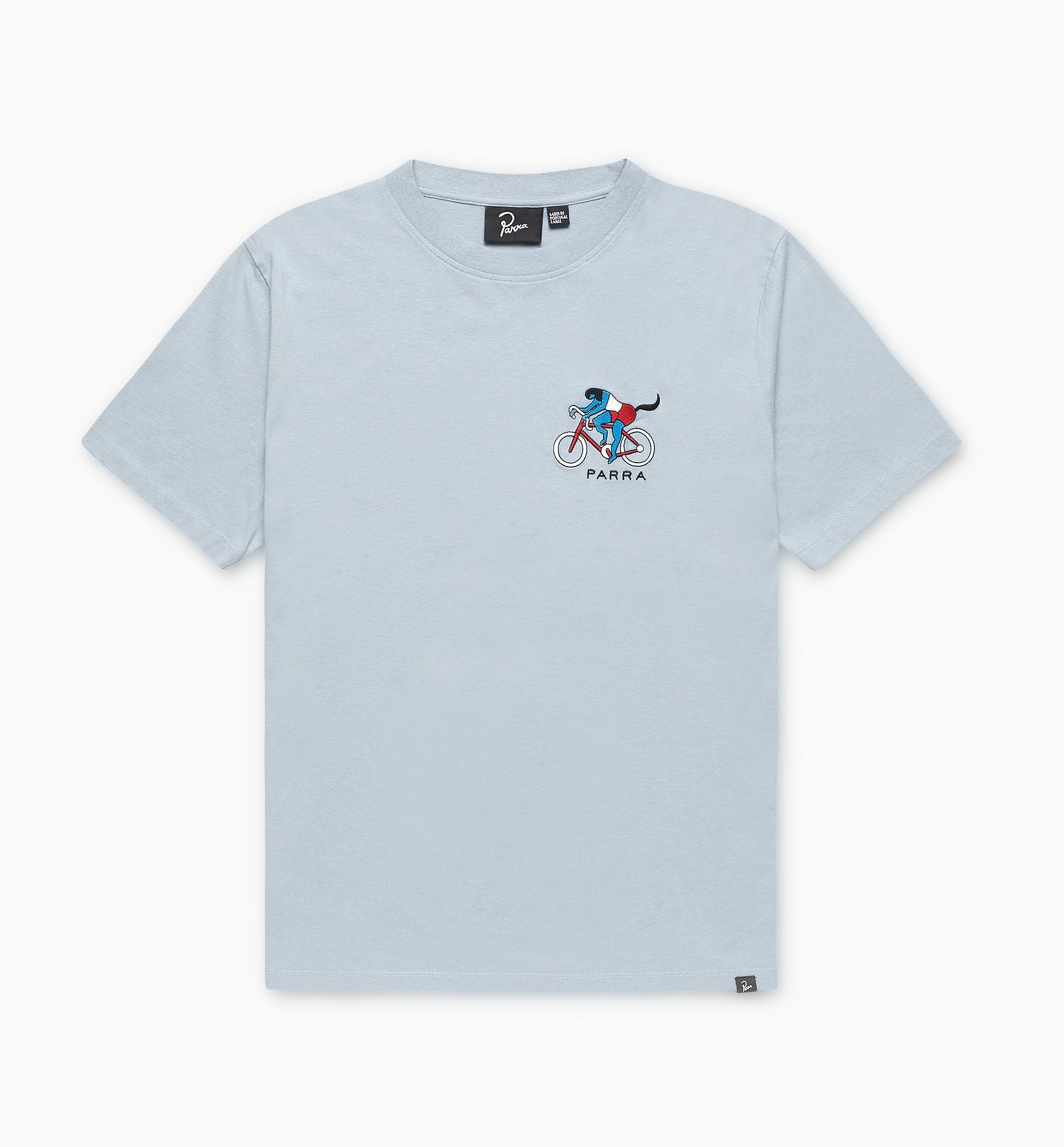 By Parra The Chase T-Shirt - Dusty Blue – Dogfish Menswear