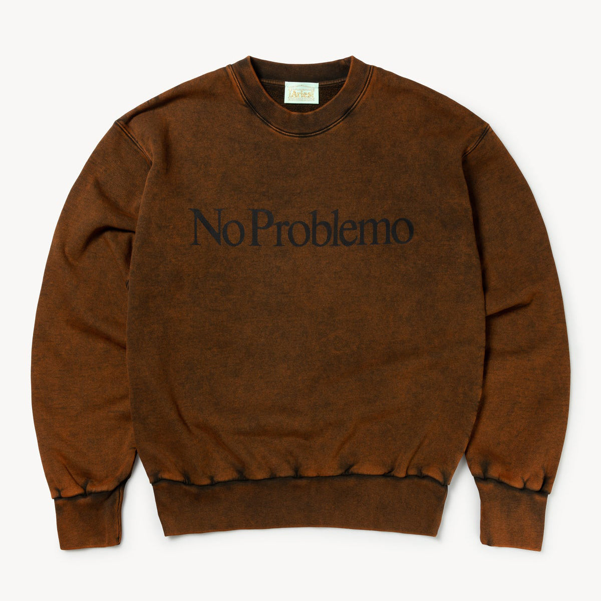 Aries Arise Acid No Problemo Sweatshirt - Pumpkin – Dogfish Menswear